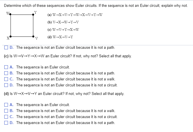 Solved Determine Which Of These Sequences Show Euler 2663