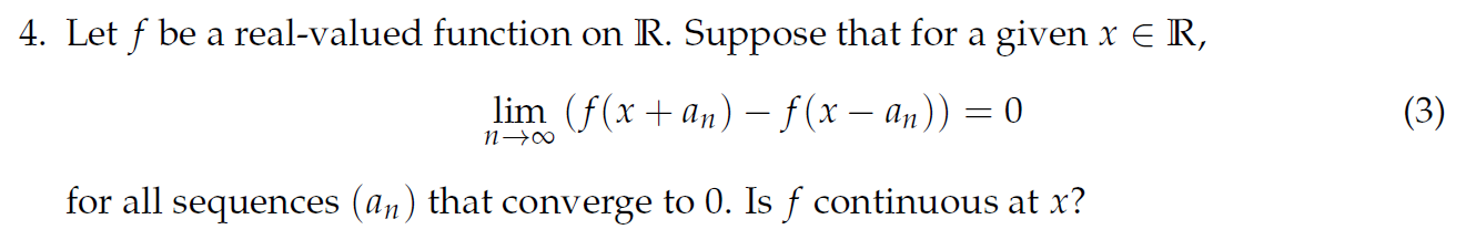 Solved Let f be a real-valued function on R. Suppose that | Chegg.com