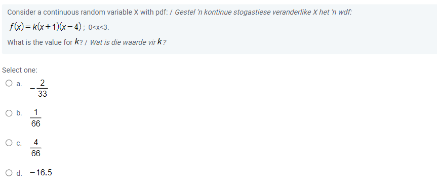 Solved Consider a continuous random variable X with pdf: / | Chegg.com
