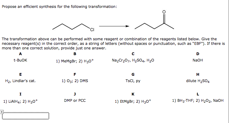 Solved Propose an efficient synthesis for the following | Chegg.com