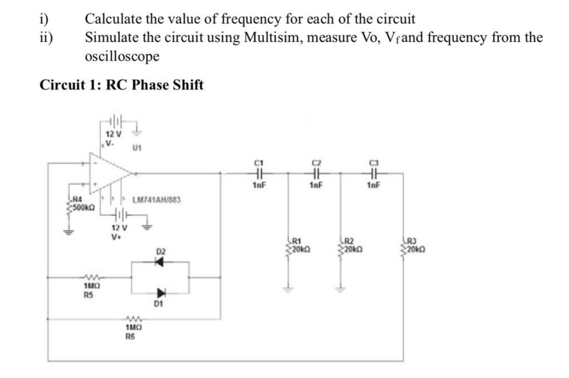 Solved i) Calculate the value of frequency for each of the | Chegg.com