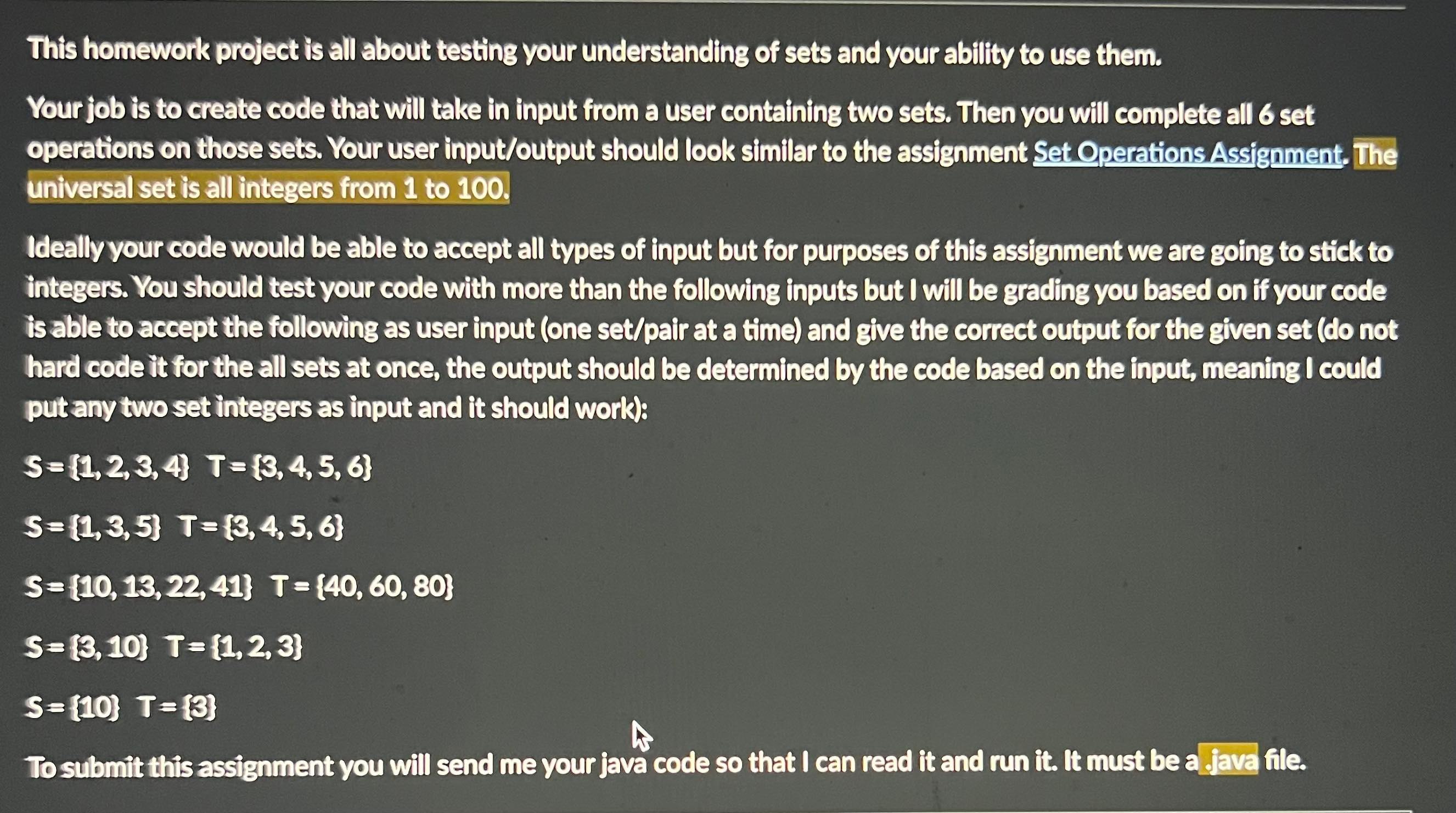 This homework project is all about testing your | Chegg.com