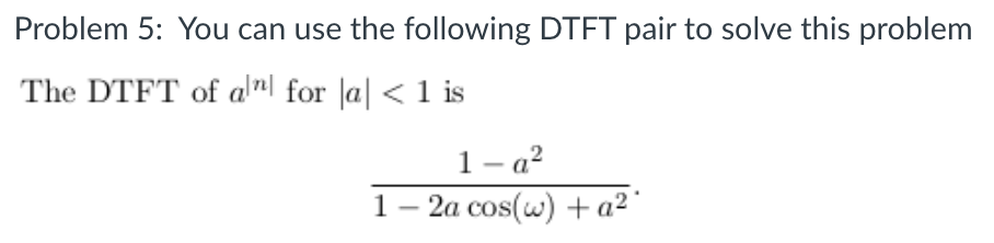 Solved Problem 5. Let x[n]=n2−∣n−3∣ for all integer n. Find | Chegg.com