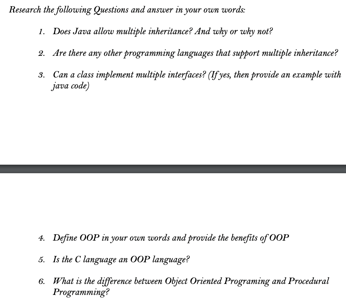 Solved Research the following Questions and answer in your | Chegg.com