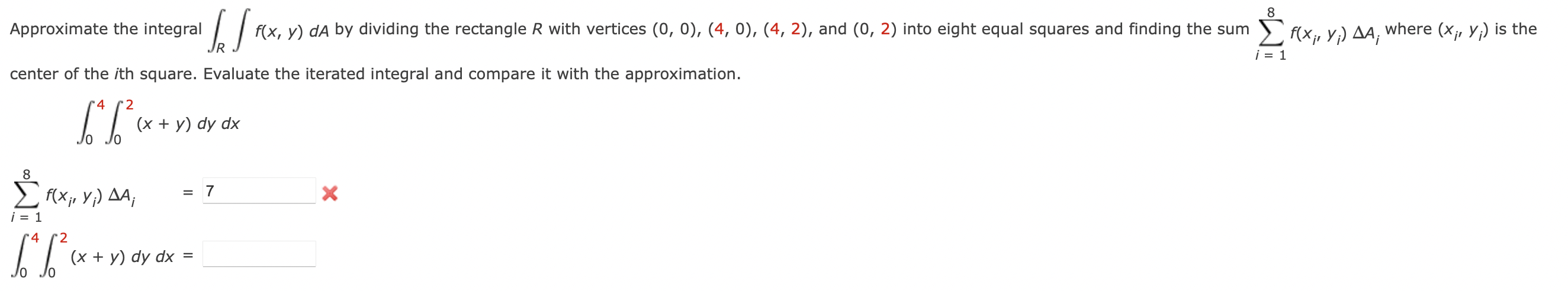 Solved Center Of The Ith Square Evaluate The Iterated
