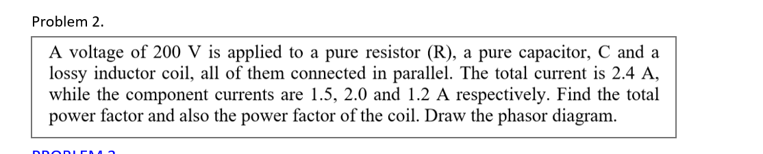 Solved A voltage of 200 V is applied to a pure resistor (R), | Chegg.com