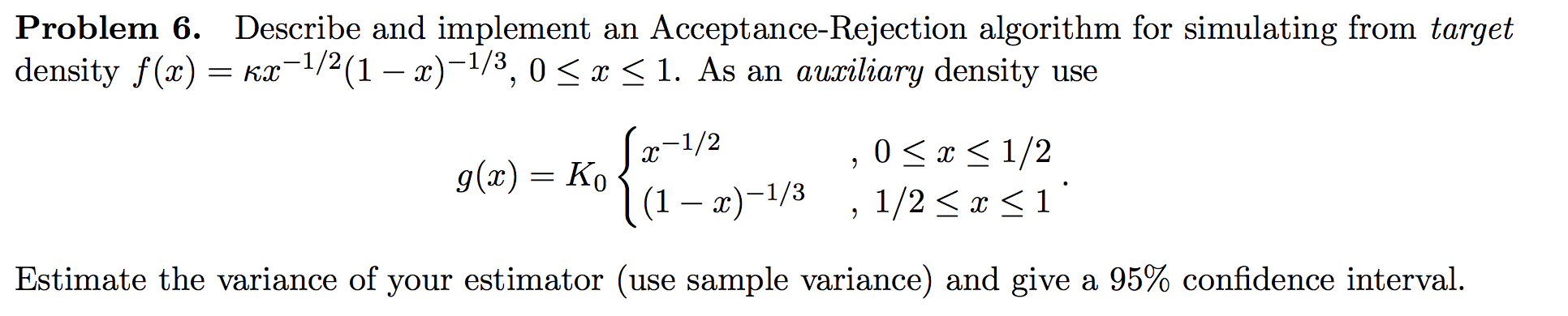 Problem 6. Describe and implement an | Chegg.com