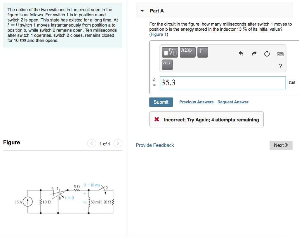 Solved The action of the two switches in the circuit seen in | Chegg.com