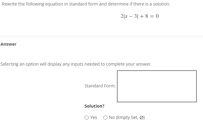 Solved Rewrite the following equation in standard form and | Chegg.com