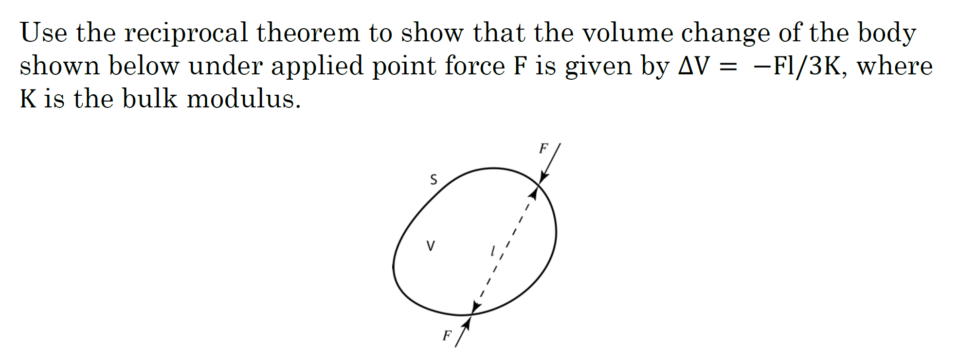 Solved Use the reciprocal theorem to show that the volume | Chegg.com