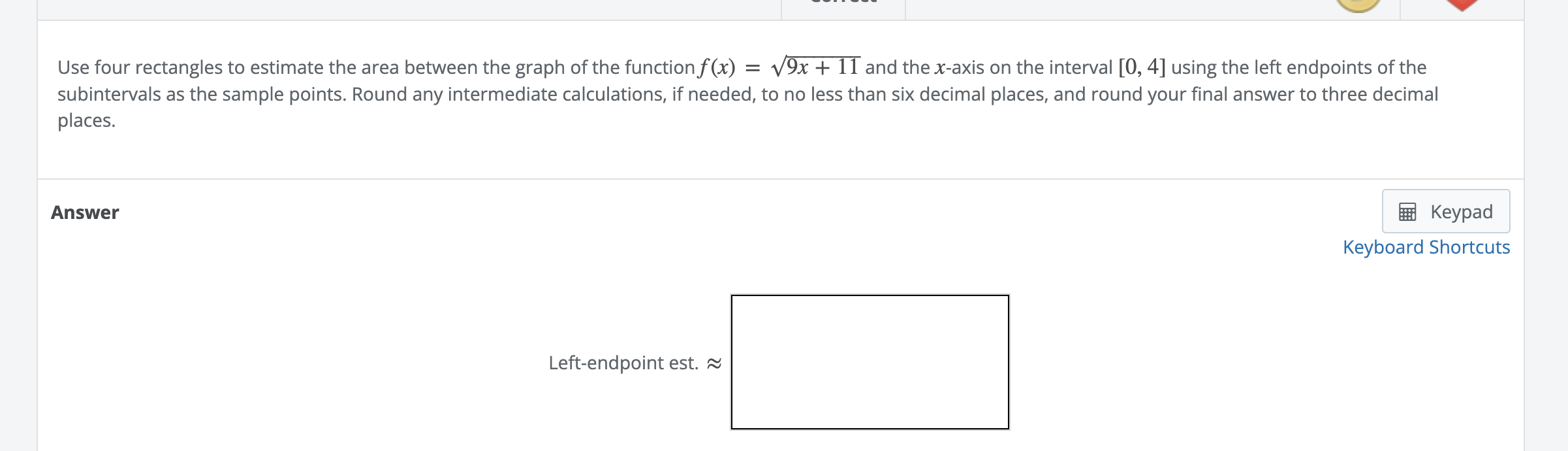 Solved Use four rectangles to estimate the area between the | Chegg.com
