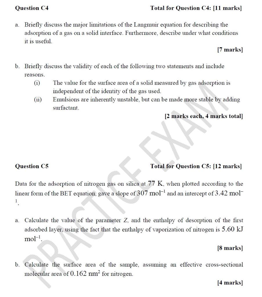Solved Help to solve C4 & C5 with detailed workings, clearly | Chegg.com