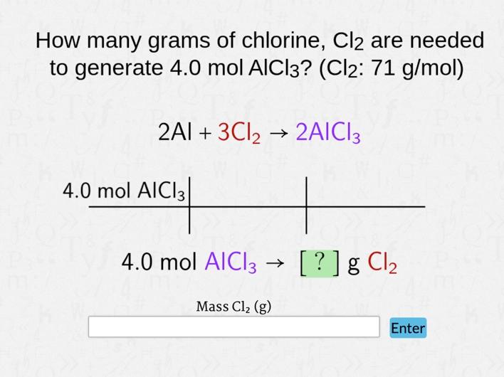 Solved How many grams of chlorine, Cl2 are needed to | Chegg.com