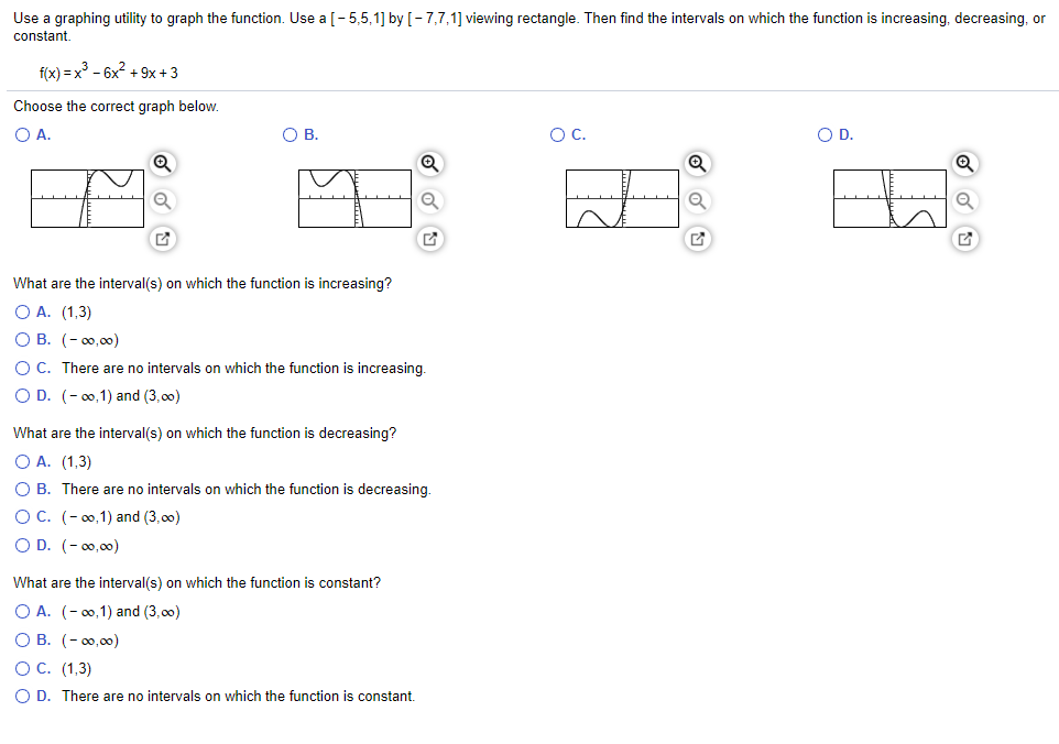 Solved Use a graphing utility to graph the function. Use a | Chegg.com