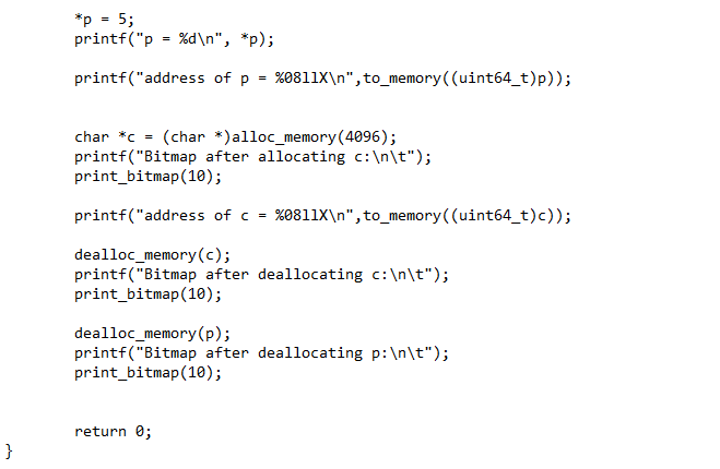 /∗∗∗ Finds n−frames of free contiguous memory ∗∗∗/ // | Chegg.com