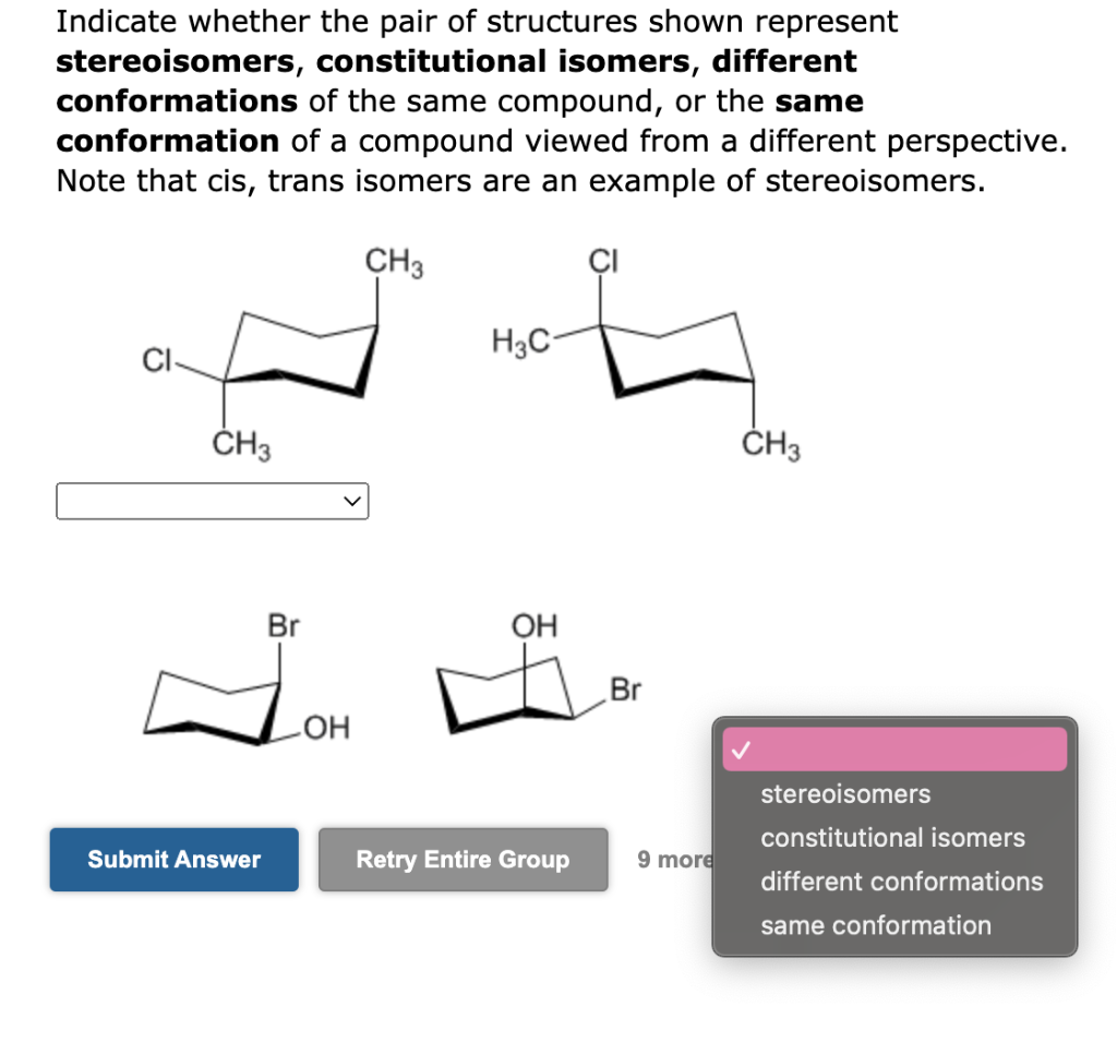 Solved Indicate whether the pair of structures shown | Chegg.com
