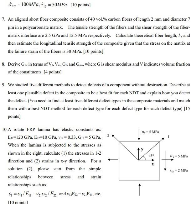 1. Show that the longitudinal strength of the short | Chegg.com
