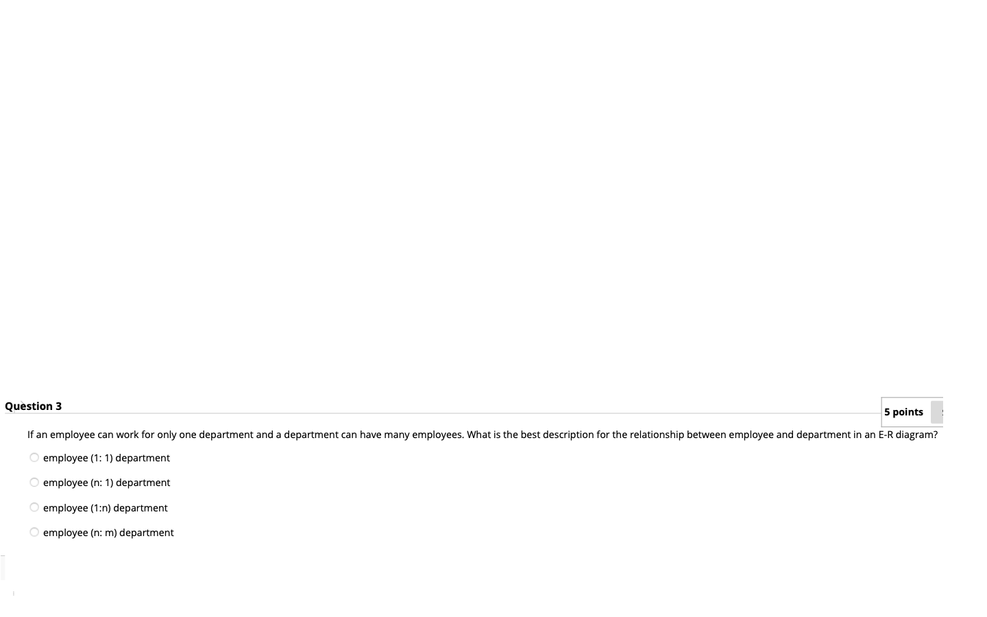 Solved Question 3 5 points If an employee can work for only | Chegg.com