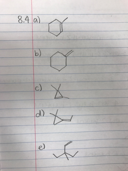 Solved Classify each of the following alkenes as | Chegg.com