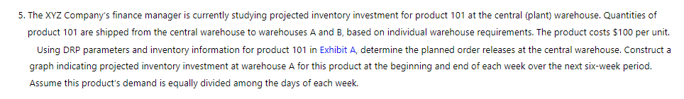 Solved **********Construct a graph indicating projected | Chegg.com