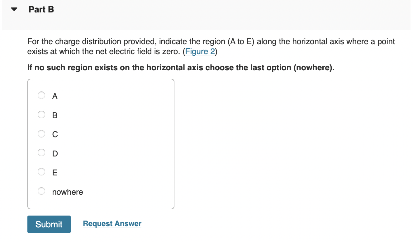 Solved For the charge distribution provided, indicate the | Chegg.com