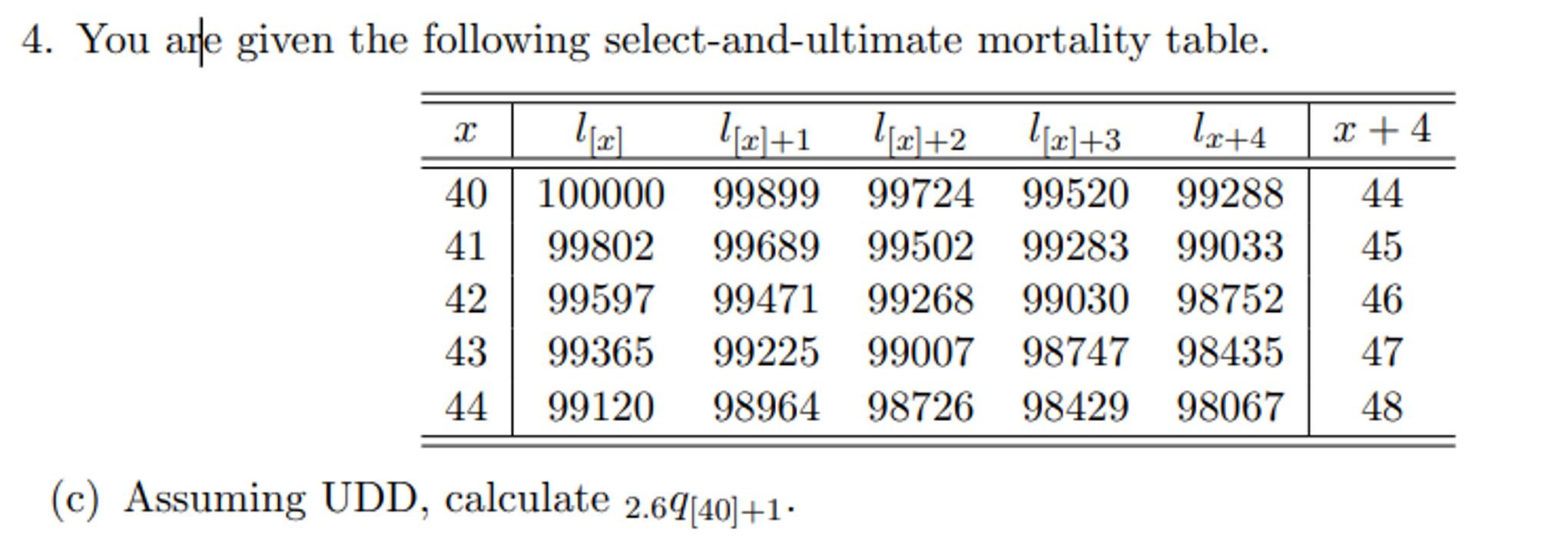 Solved 1. You are given the following select-and-ultimate | Chegg.com