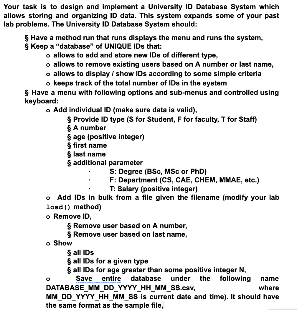 Solved Create the Printable Interface and the Exception | Chegg.com