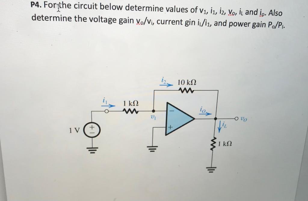 Solved P4. For the circuit below determine values of v1, 11, | Chegg.com