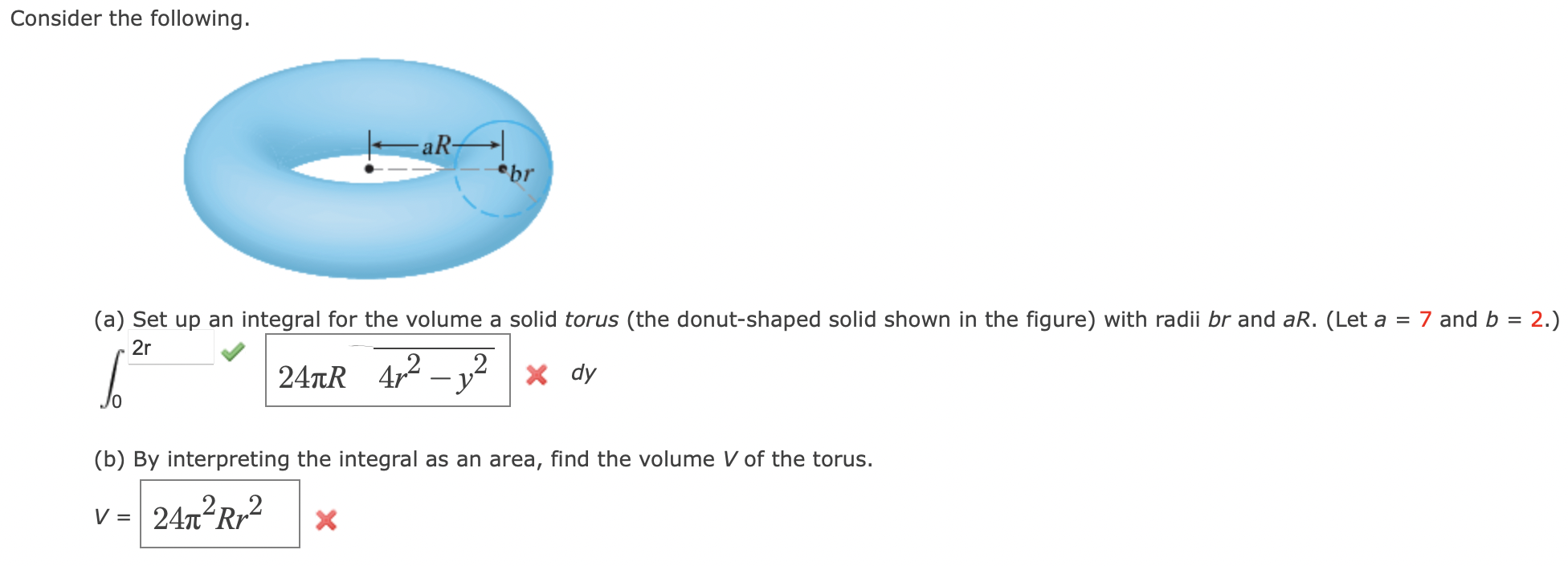 Solved Consider the following. (a) Set up an integral for | Chegg.com