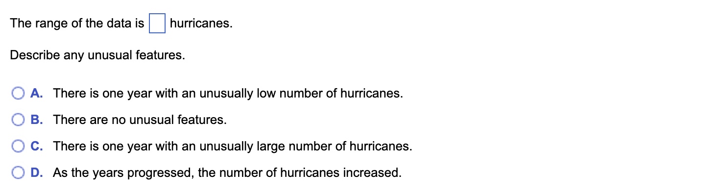 Solved The data set shown below contains the number of | Chegg.com