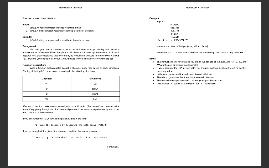 Homework 7 Iteration Homework 7 Iteration Function