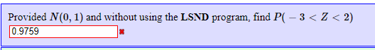 Solved Provided N(0,1) and without using the LSND program, | Chegg.com