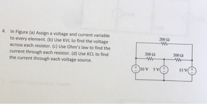 Solved 4. In Figure (a) Assign a voltage and current | Chegg.com