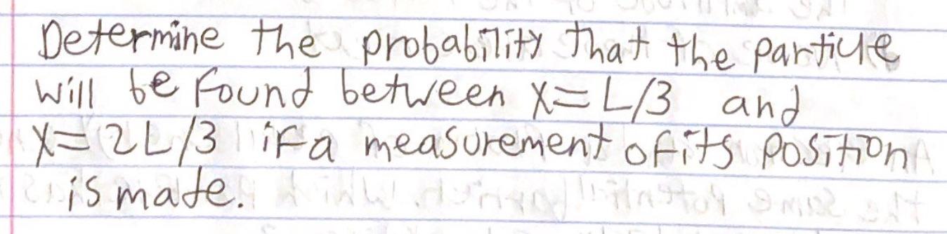 Solved A particle is described by the wavefunction 371x A | Chegg.com