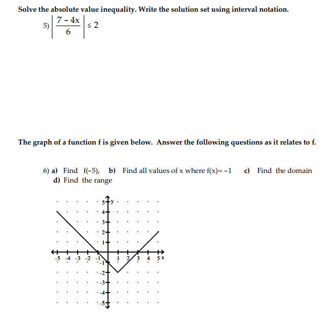 Solved Solve and graph. Write the solution set in interval | Chegg.com