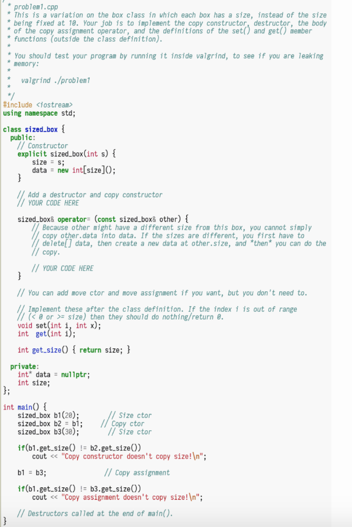 Solved problem1.cpp being fixed at 10. Your job is to | Chegg.com