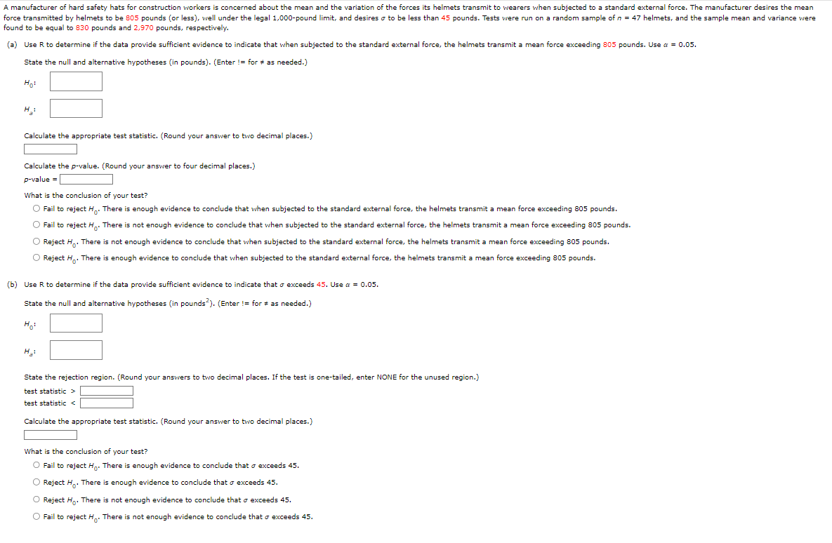 Solved Found To Be Equal To 830 ï Pounds And 2 970 ï Pounds Chegg