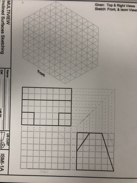 Front Front MULTIVIEW Normal Surfaces Sketching -A | Chegg.com