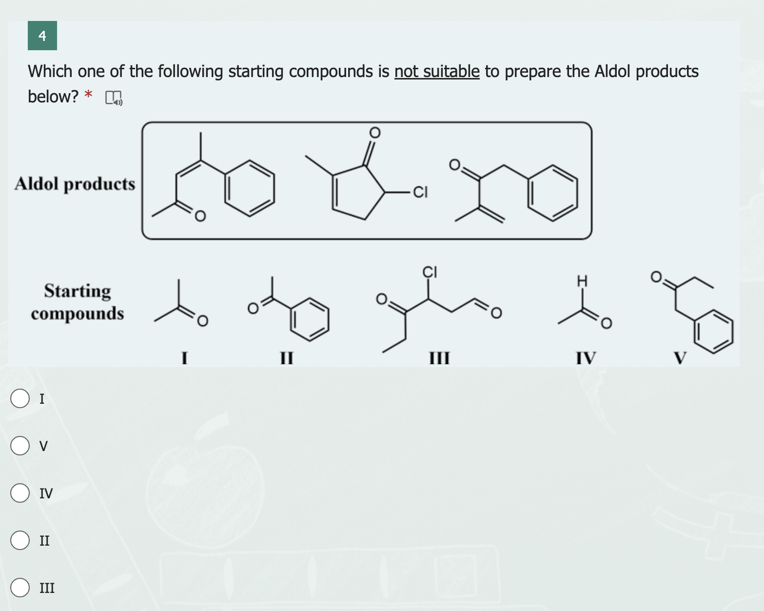 Solved Which of the following esters below are suitable for | Chegg.com