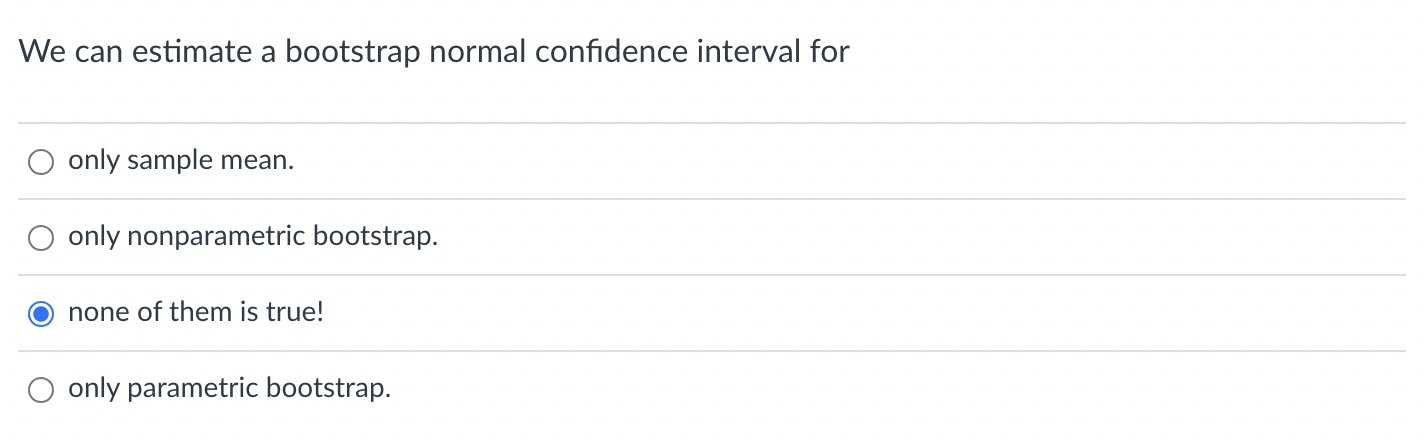 Solved We can estimate a bootstrap normal confidence | Chegg.com Solved We can estimate a bootstrap normal confidence | Chegg.com