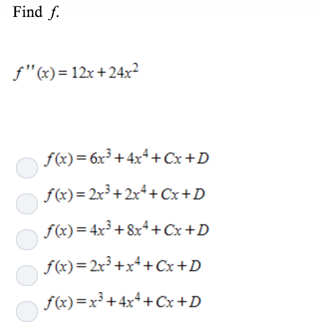 Solved Find f. f(x) 3cos?)+5sinx), f(0)-9 sin (x f | Chegg.com