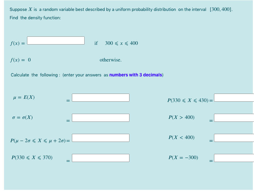 Solved Suppose X is a random variable best described by a | Chegg.com