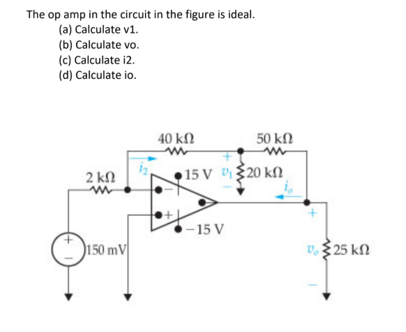 Solved The op amp in the circuit in the figure is ideal. (a) | Chegg.com