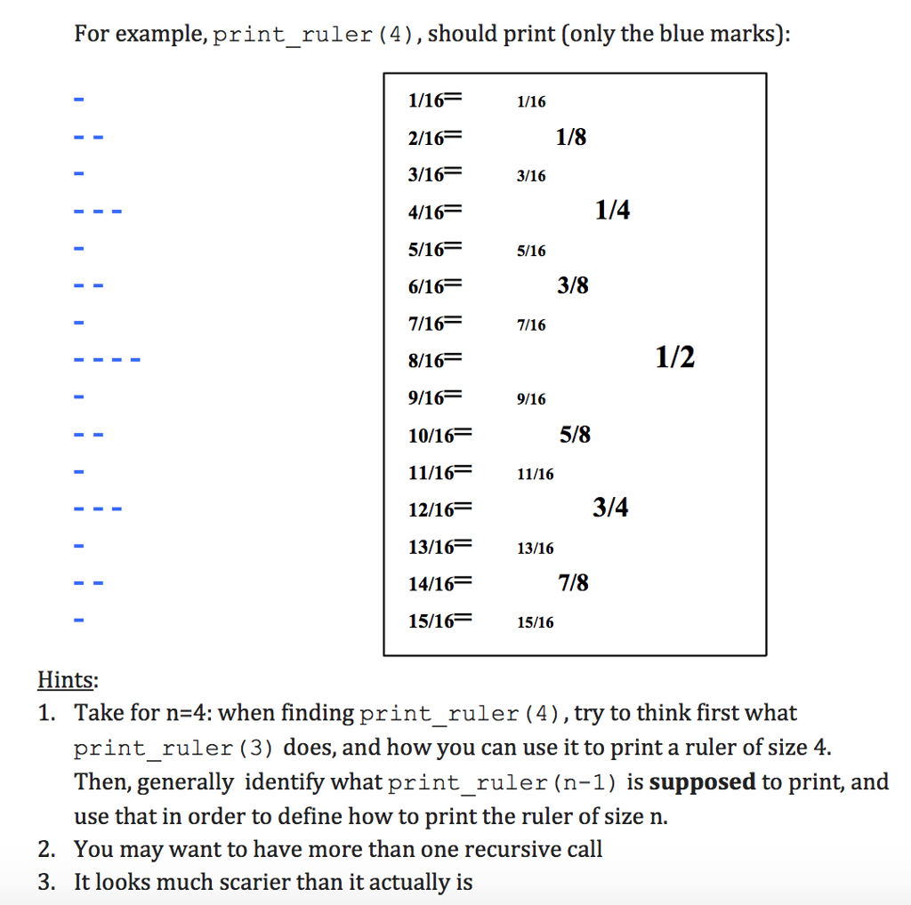 Solved Python - give a recursive function. Paramter must be | Chegg.com