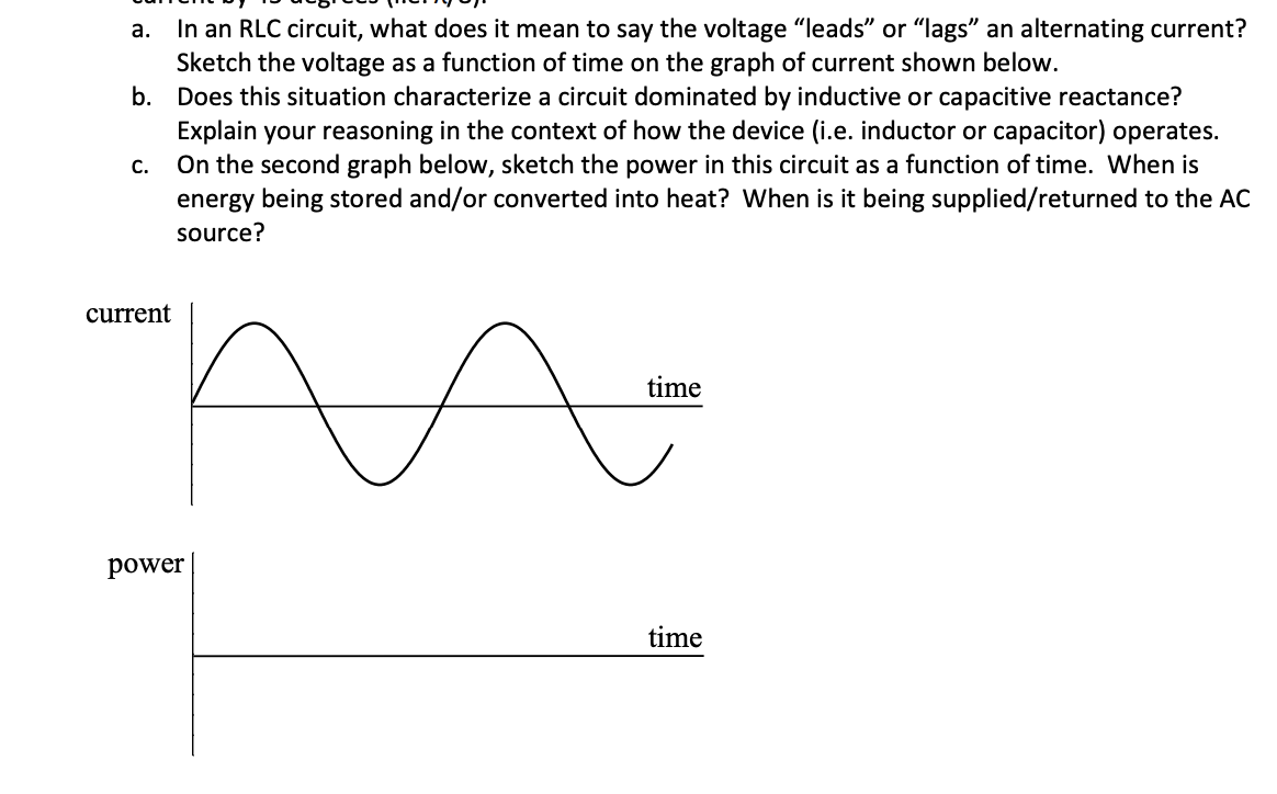 Solved The graph below shows the current as a function of | Chegg.com