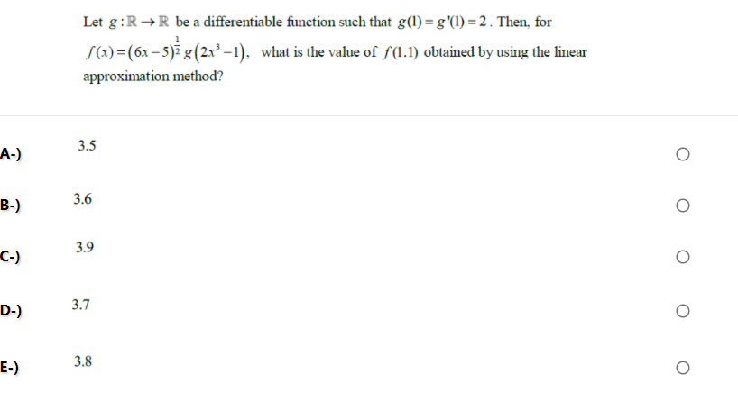 Solved Let g:R → R be a differentiable function such that | Chegg.com