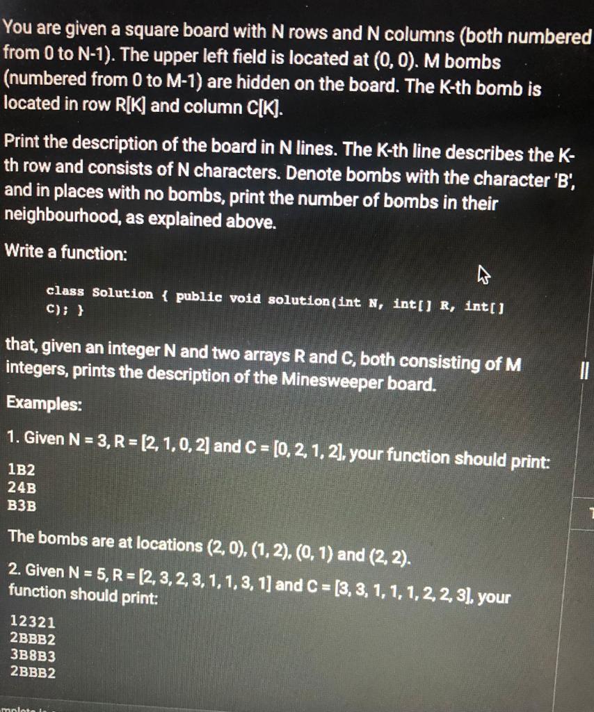 Solved minesweeper is a single-player video game played on a | Chegg.com