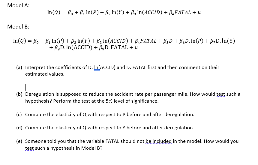Solved 3. (25 points) Consider the following model of the | Chegg.com