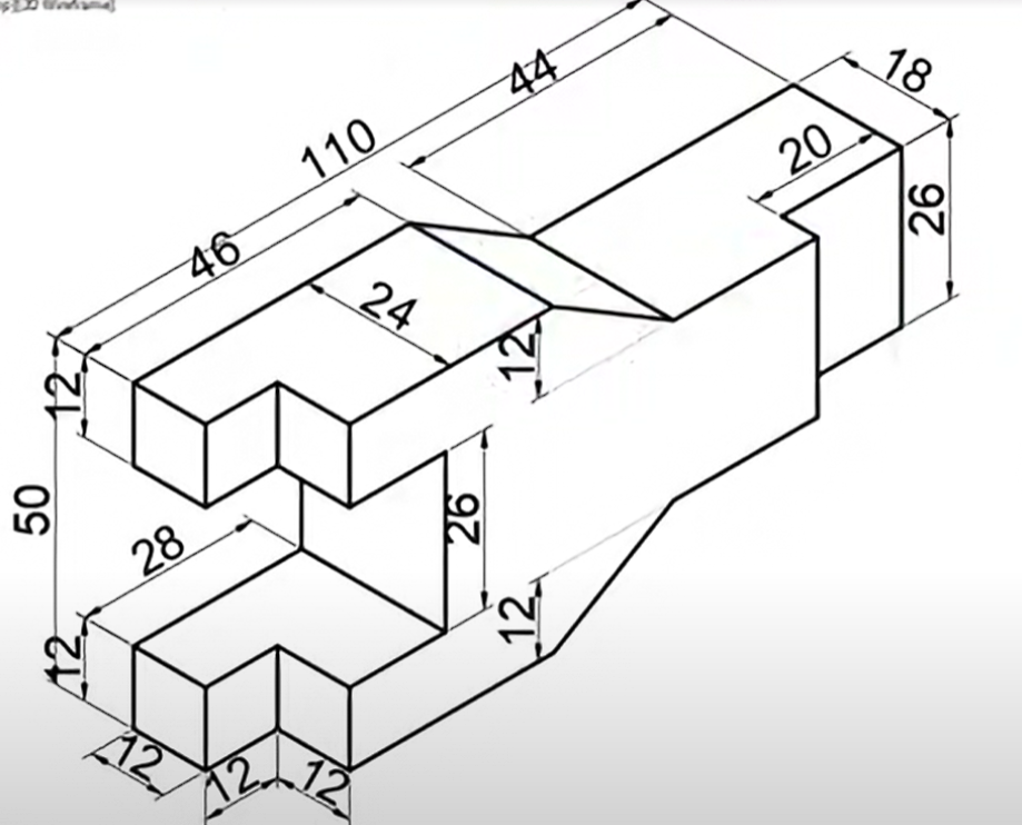 CAN YOU DRAW FRONT RIGHT(SIDE) AND TOP IN AUTOCAD? | Chegg.com