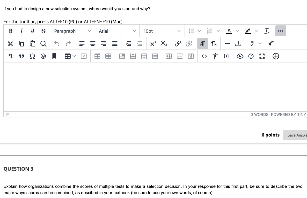 Solved If you had to design a new selection system, where | Chegg.com